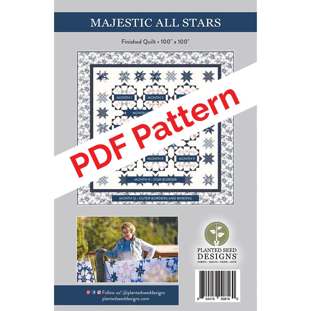 Majestic All Stars PDF Quilt Pattern – Planted Seed Designs