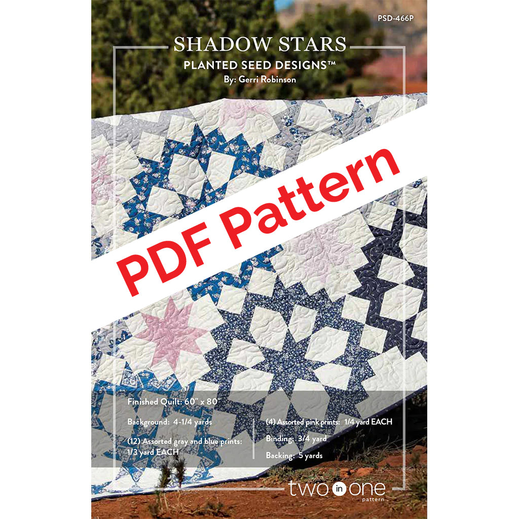 Shadow Stars and Twinkling Stars PDF Quilt Patterns – Planted Seed Designs