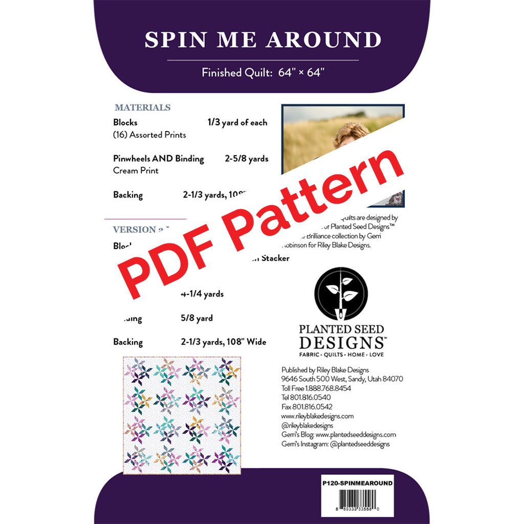 NEW! Spin Me Around PDF Quilt Pattern – Planted Seed Designs