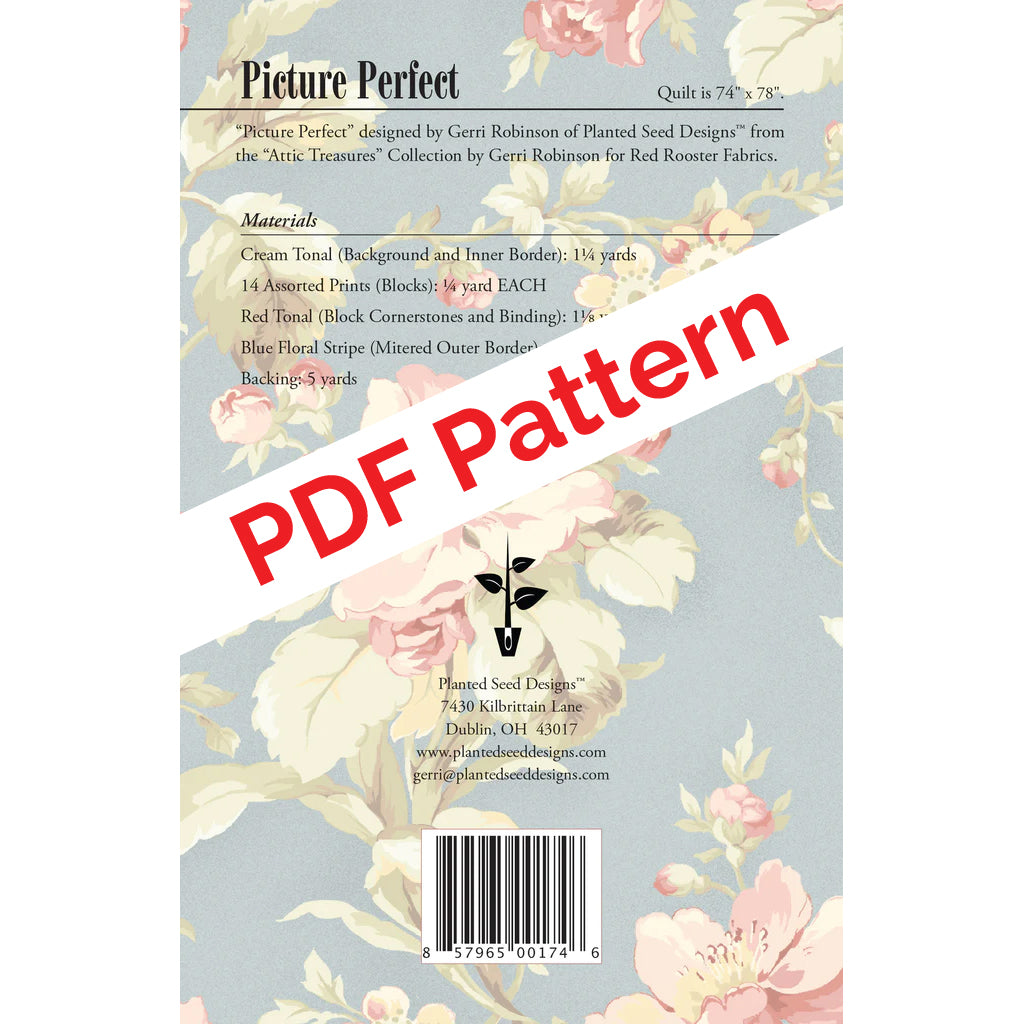 Picture Perfect PDF Quilt Pattern – Planted Seed Designs