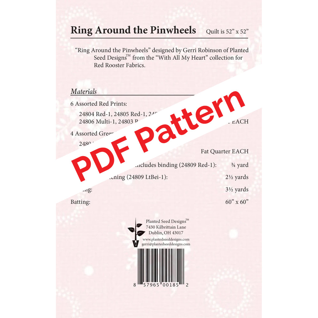 Ring Around the Pinwheels PDF Quilt Pattern – Planted Seed Designs